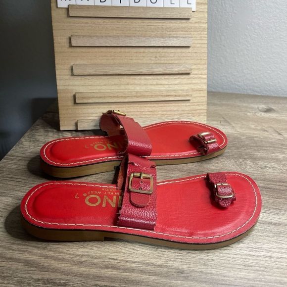 Kino | Shoes | Kinokeywest Red Toe Sandals | Poshmark